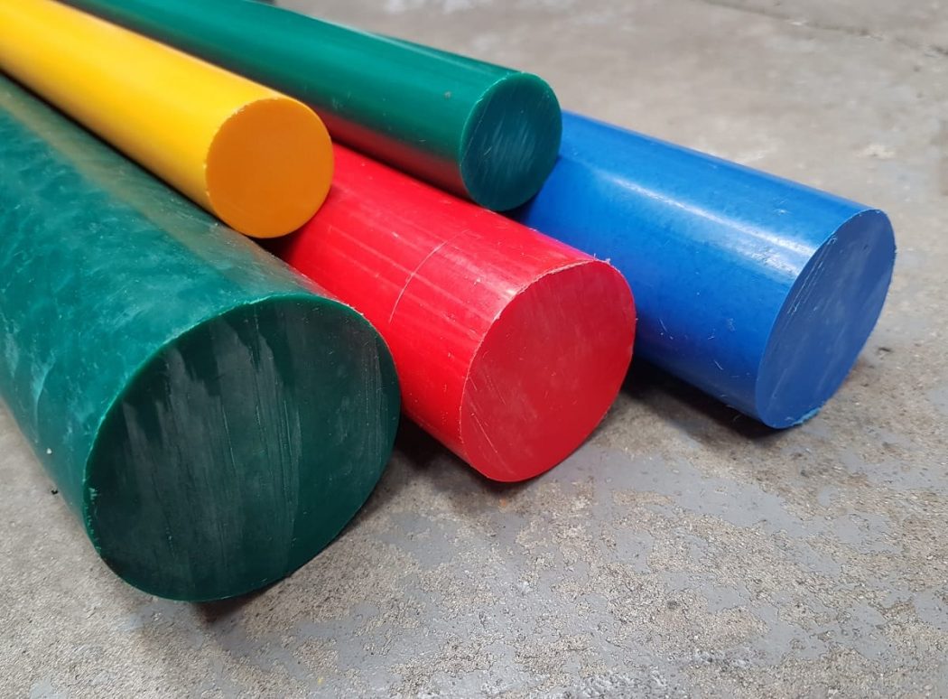 Acetal Plastic Rod Blue Red Green Yellow| Busy Bee Brushware