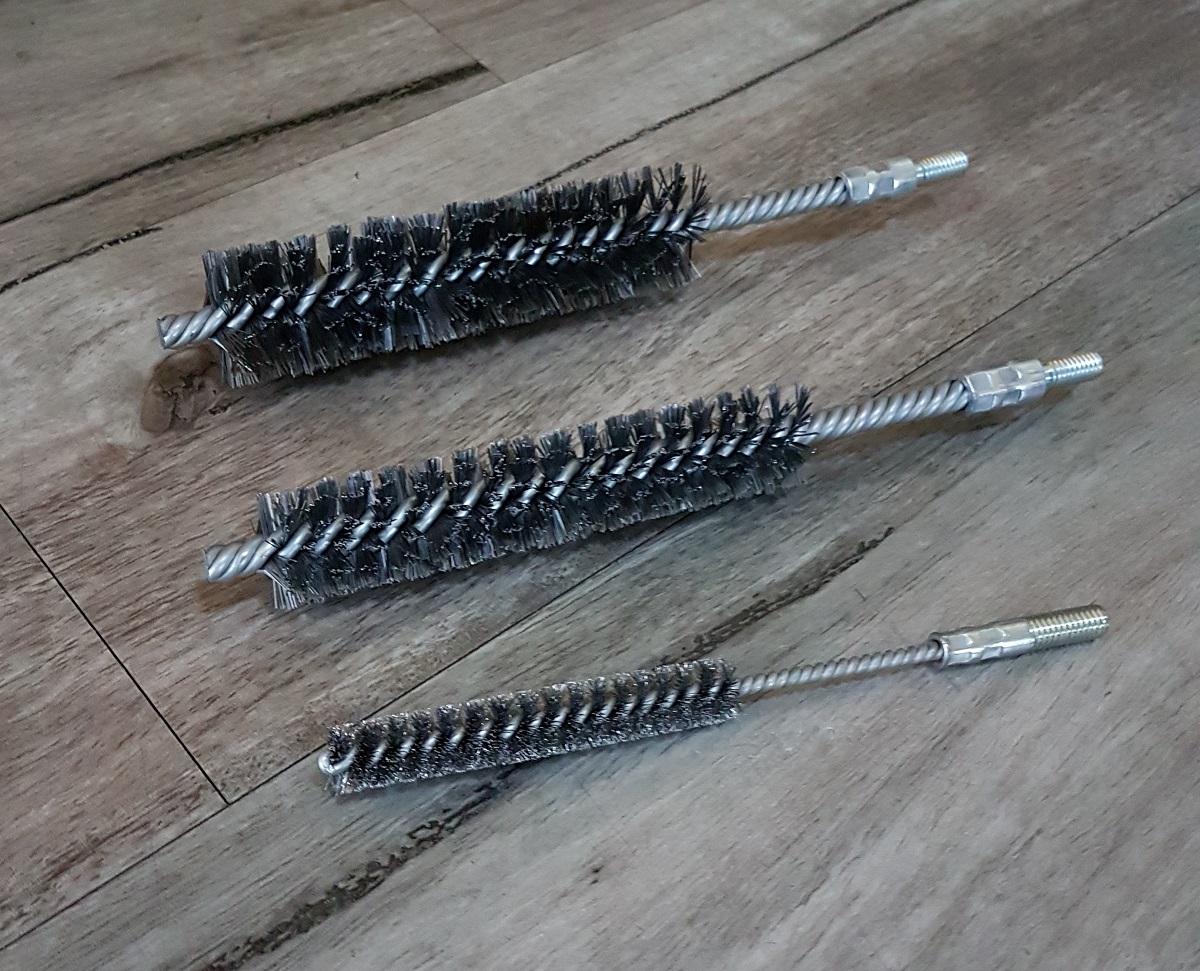 Steel Wire Condensor Tube Brush – 3/16″ or 5/16″ fitting BORDO brand ...